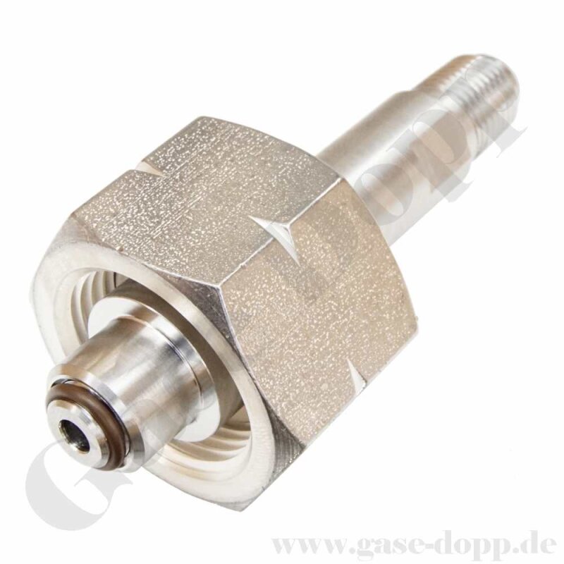Flaschenanschluss DIN 477-5 Nr.57 - W30x2" LH x 1/4" NPT AG ...