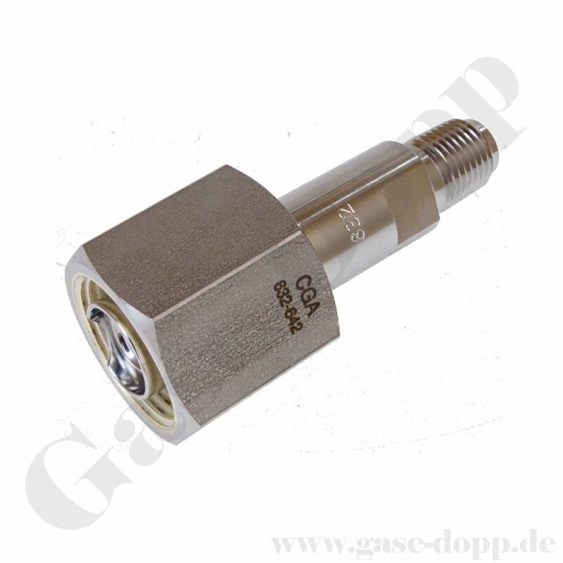 DISS-CGA CGA-DISS Flaschenanschluss CGA-DISS 632 x 1/4" NPT AG - Länge ...