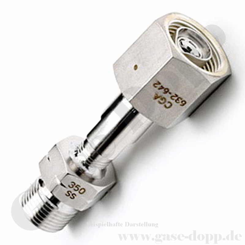 Adapter CGA-350 AG x CGA-632 IG - Edelstahl
