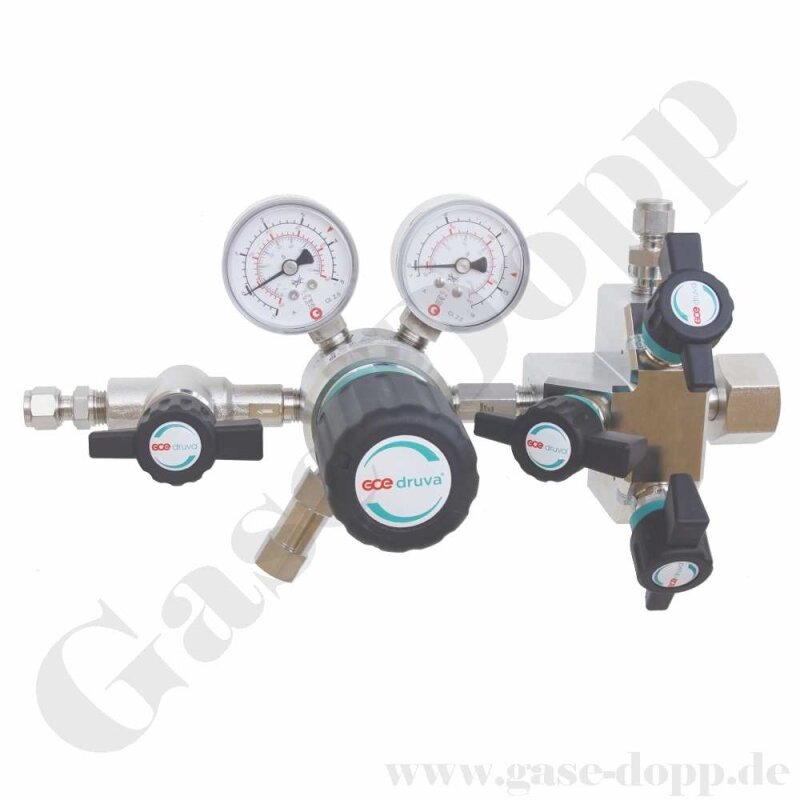 Flaschendruckminderer Chlorgas 12 bar 1-stufig bis 2,0 bar regelbar - Anschluss W 1" DIN 477-1 ...